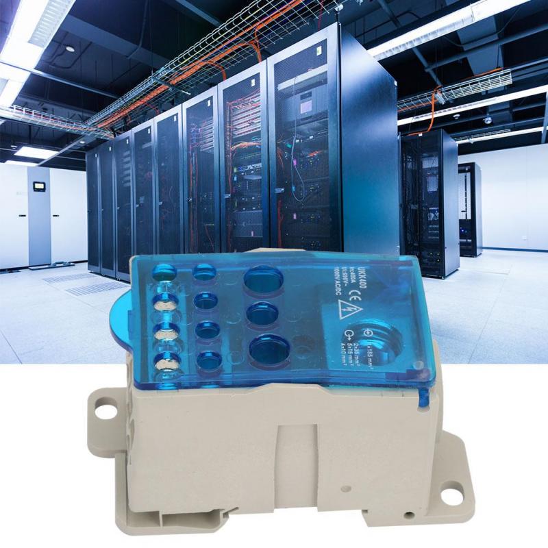 Buy UKK-400A Din Rail Terminal Block Distribution Box Universal Power ...