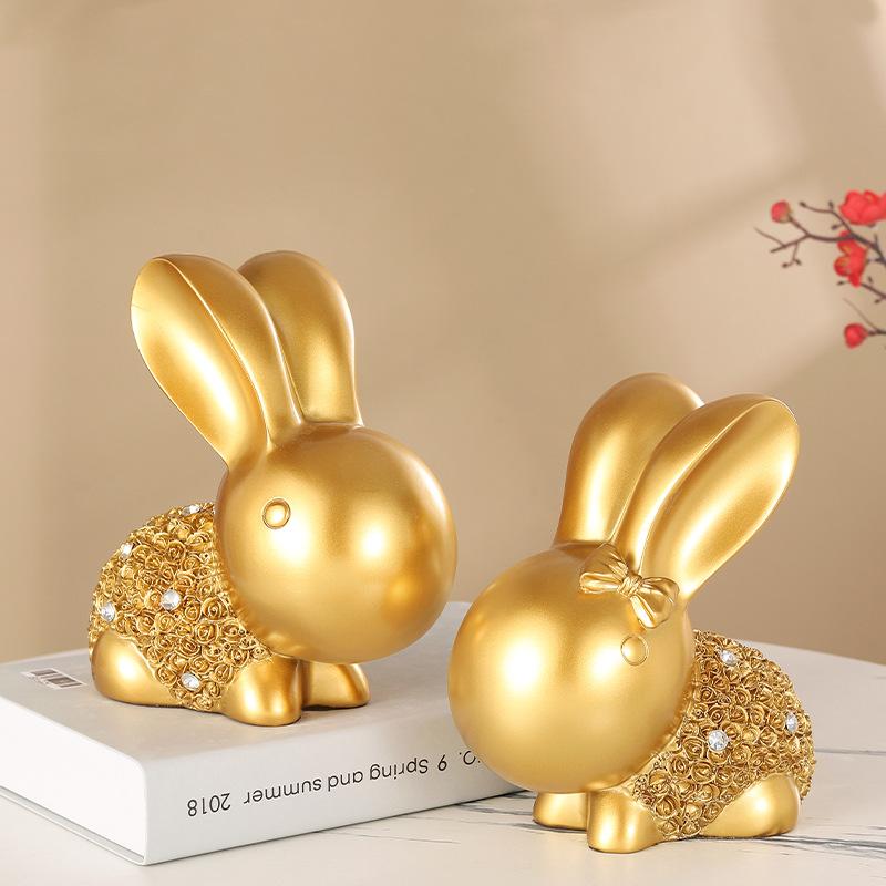 Buy Year Of The Rabbit New Chinese Resin Rabbit Ornaments Living Room ...