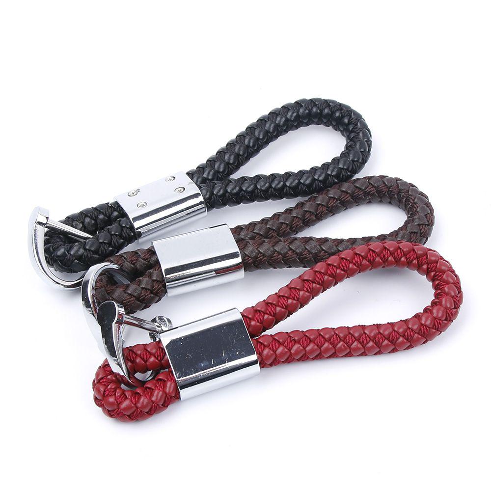 Women's Fashion Universal Braided Strap Key Chain Fobs Car Keychain ...