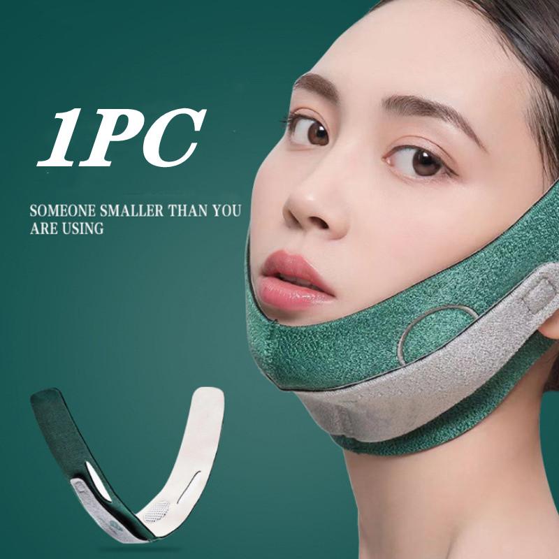 Buy Double Chin Slimming Elastic Bandage V-face Mask Lift Slimming ...