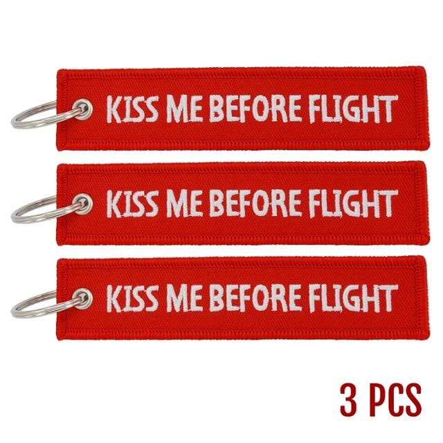 Buy 3PCS Fashion Keychain Flight Crew Key Chain Jewelry Embroidery ...