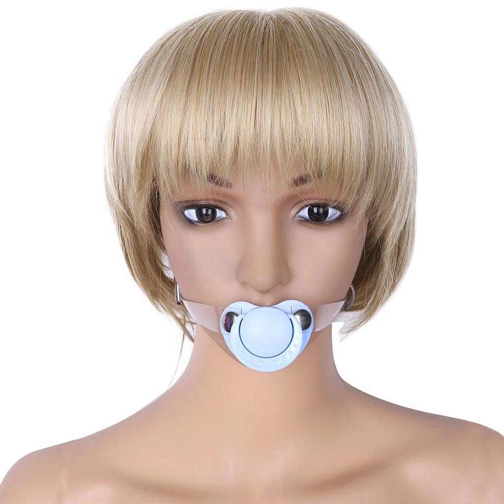 Buy Adults Transparent PVC Straps Buckled Dummy Head Harness Belt with ...