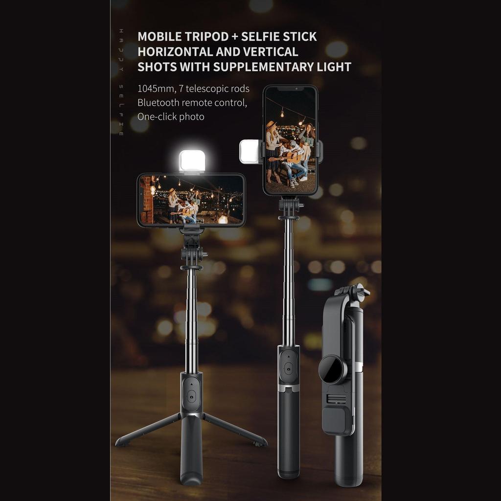 Buy Wireless Bluetooth-compatible Selfie Stick Foldable Mini Tripod ...