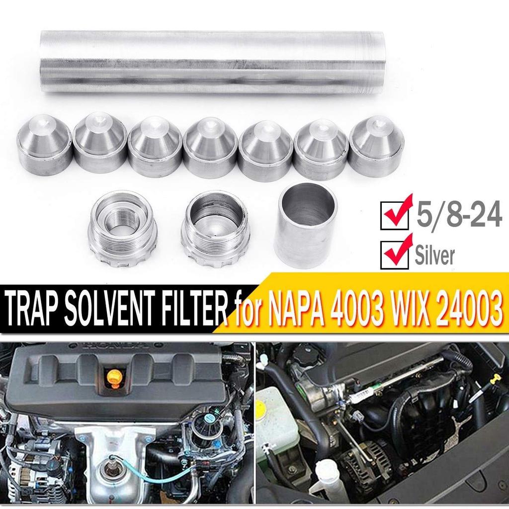 5/8-24 1/2-28 Aluminum Fuel Filter Black For NaPa 4003 WIX 24003 Car ...