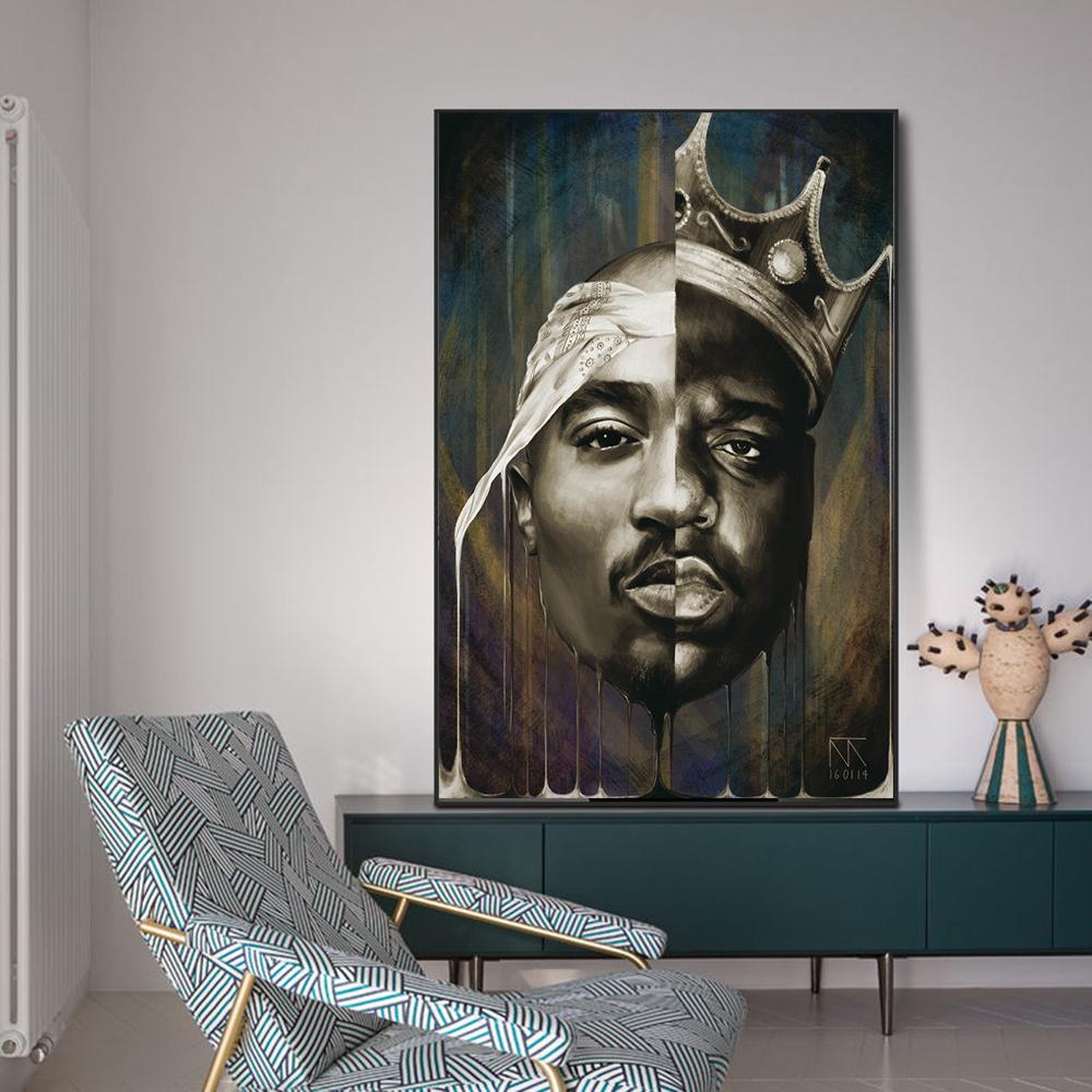 💰Kjøp ortrait Of 2PAC Tupac And Biggie Wall Art Posters And Prints ...