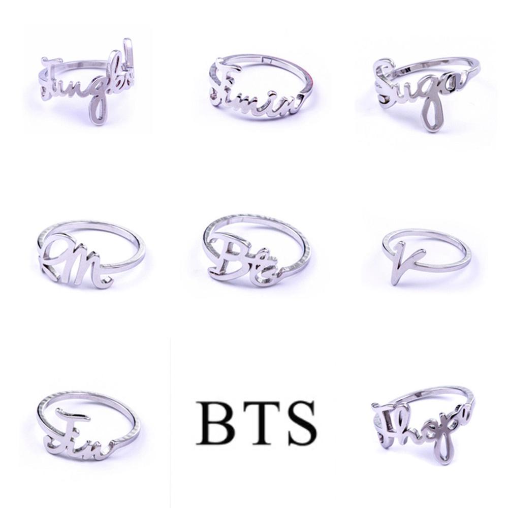 Buy Gift Jimin Rap Monster K POP Style Jewelry Bangtan Boys BTS Ring at ...