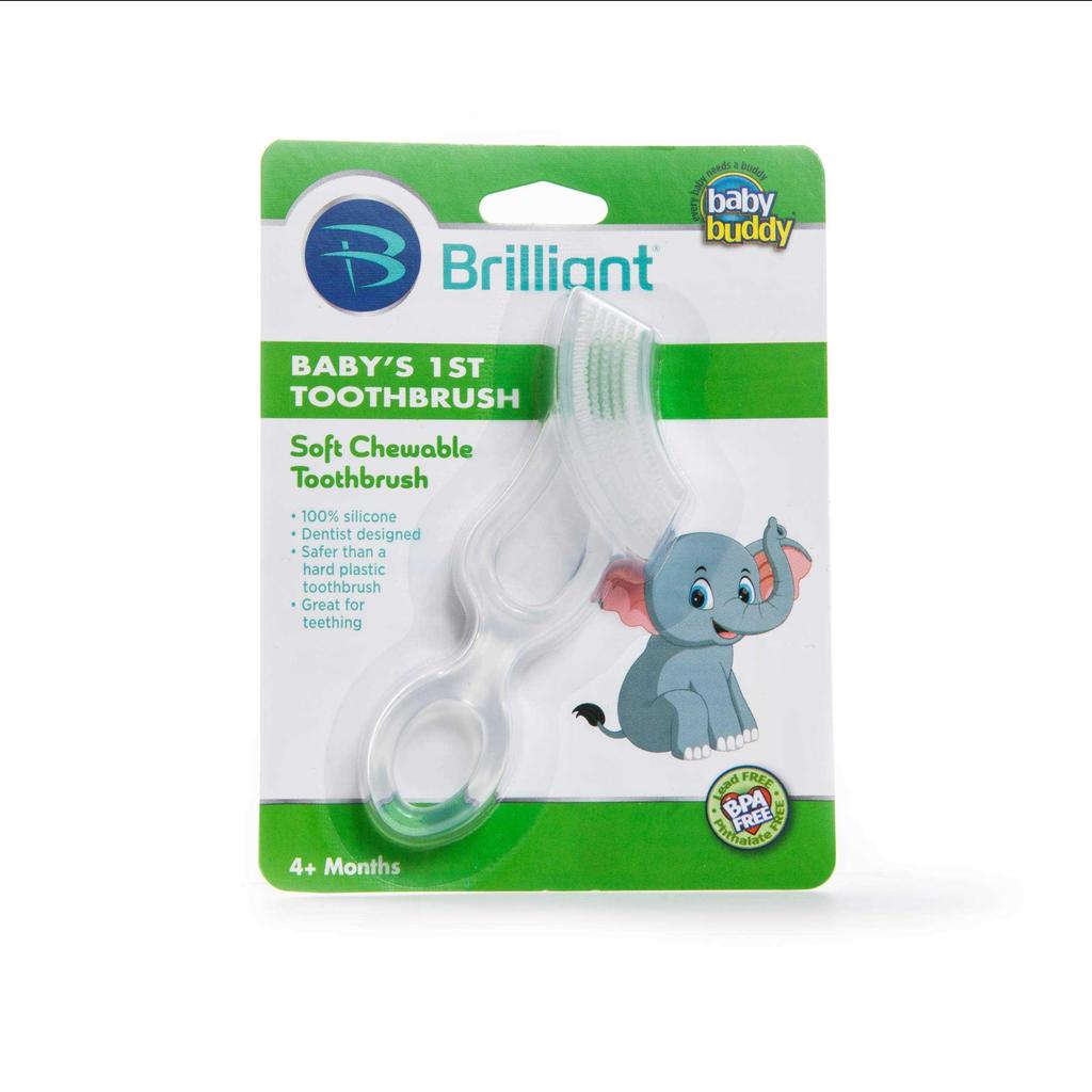 Buy Baby buddy clear first silicone toothbrush by baby buddy compac ...