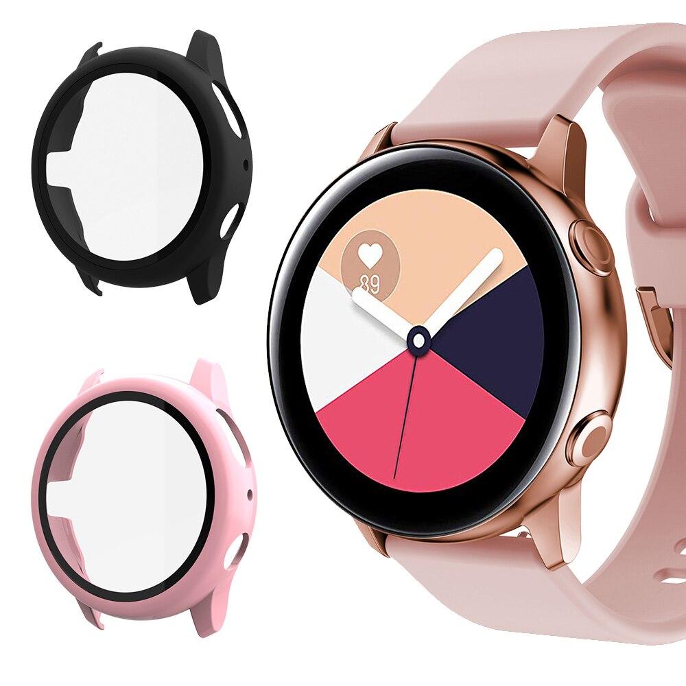 Buy Case+Glass For Samsung Galaxy Watch Active 2 44mm 40mm All-Around ...
