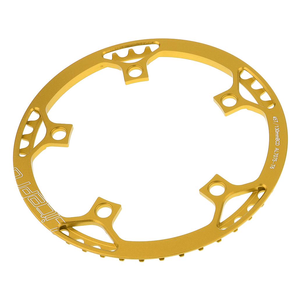 Buy 45T 47T 53T 56T 58T Chainring 130 BCD Single Speed Chain Ring Red ...