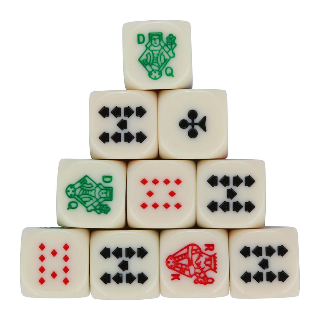 Buy 10pcs/Set For Game Multi Sided Acrylic Poker Dice at affordable ...