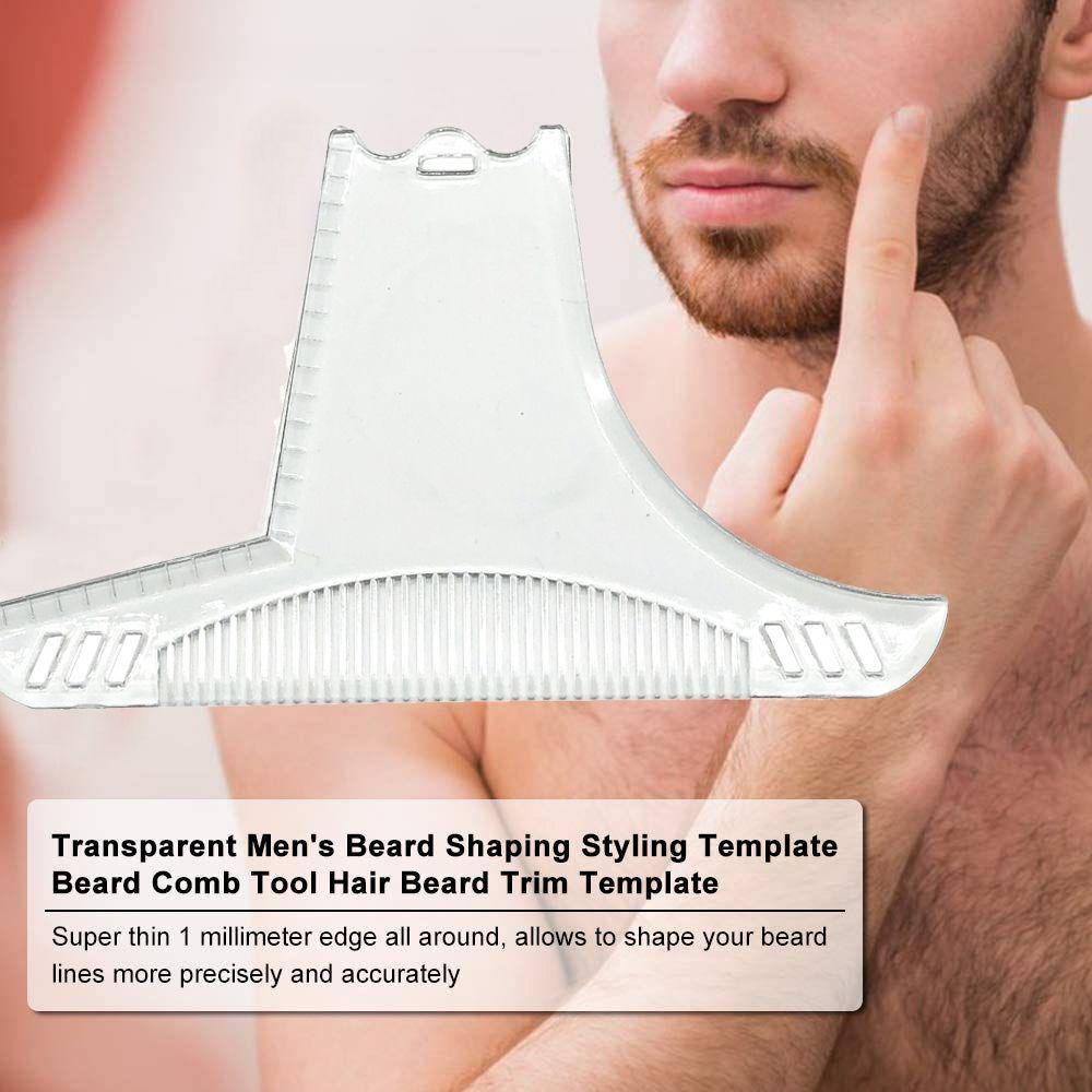 Buy Salon Symmetric Hairbrush Goatee Shaper Tool Moustache Mold Beard ...
