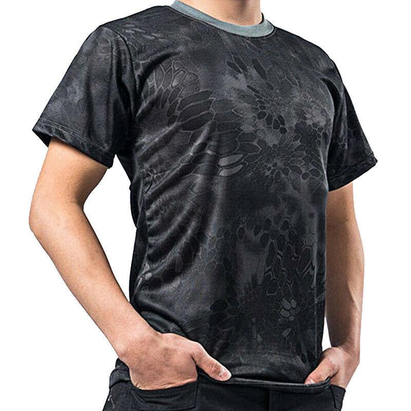 Buy Male Military CS Camouflage Tshirt Short Sleeve Outdoor Quick Dry ...