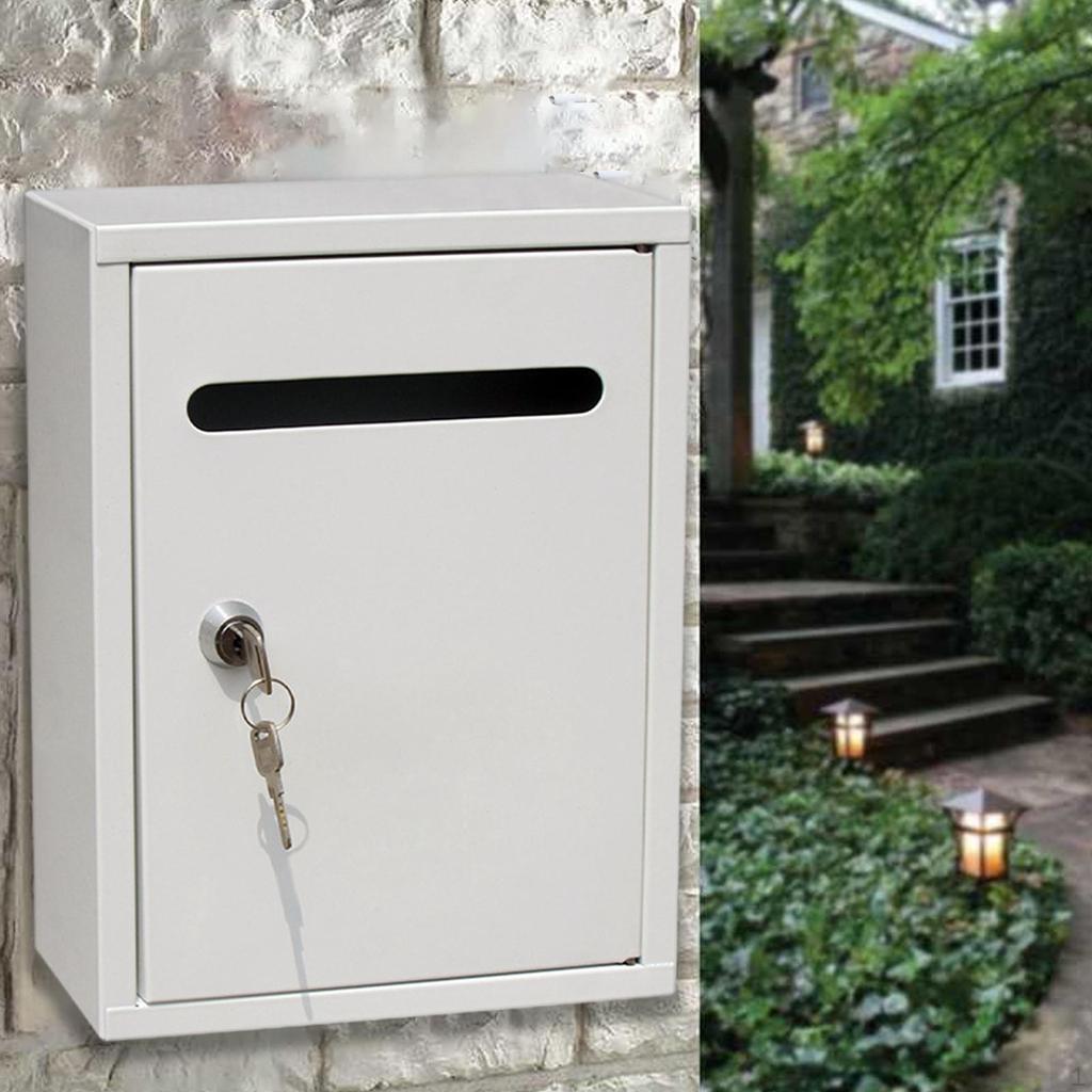 Buy Heavy Duty Secured Safe Drop Box, Suggestion Locking Mailbox, Key ...