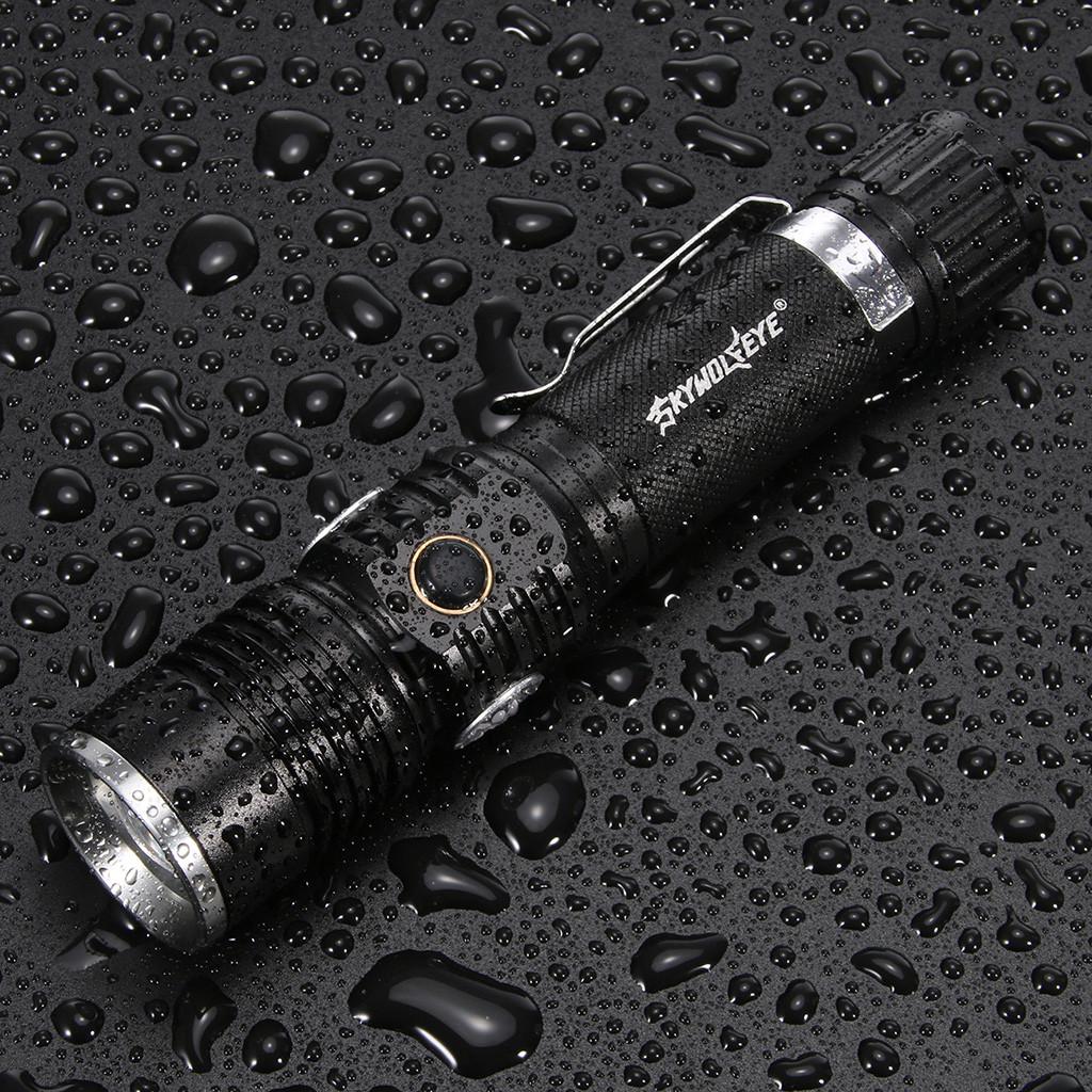 Cheap Hat Skywolfeye 3 Mode T6 LED 18650 Flashlight Outdoor Camping ...