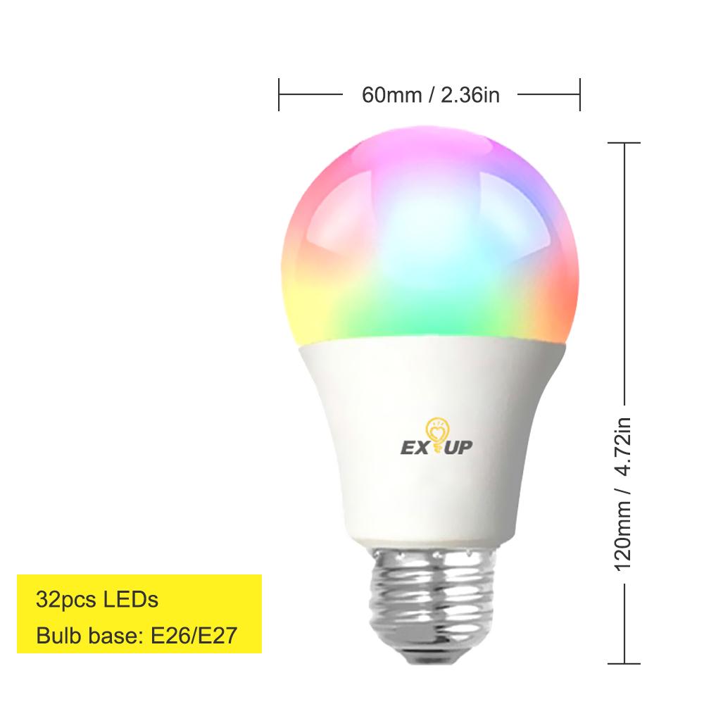 AC100-240V 9W Intelligent Wi-Fi LEDs Bulb Lamp Smartphone APP & Voice ...