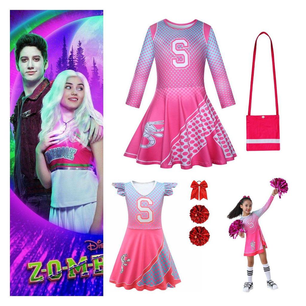 Buy High Addison Kids Zombie Dress Cheerleader Cosplay Skirt Halloween ...