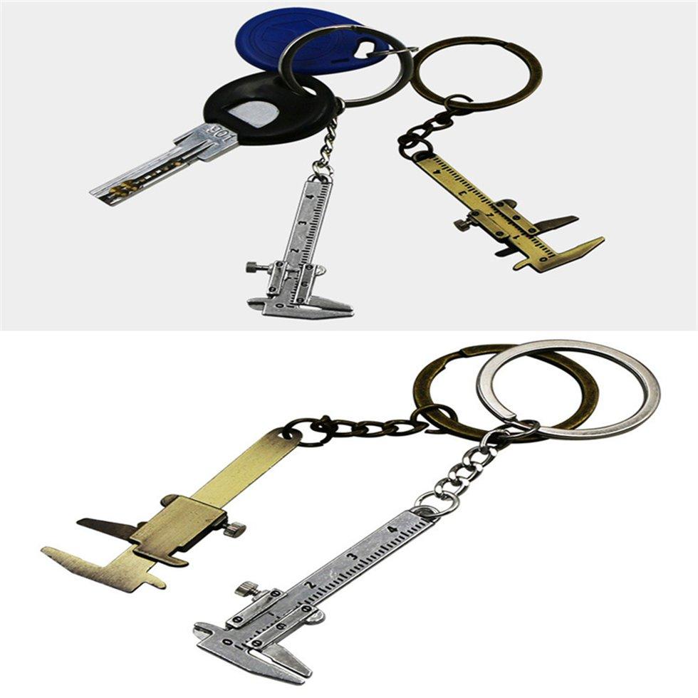 Buy NNEE Metal Simulation Model Slide Ruler Vernier Caliper Key Chain ...