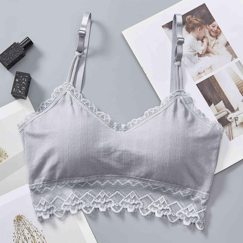 Buy Sexy Lace Stitching Bras Lingeries Beautiful Back Wrap Chest Women ...