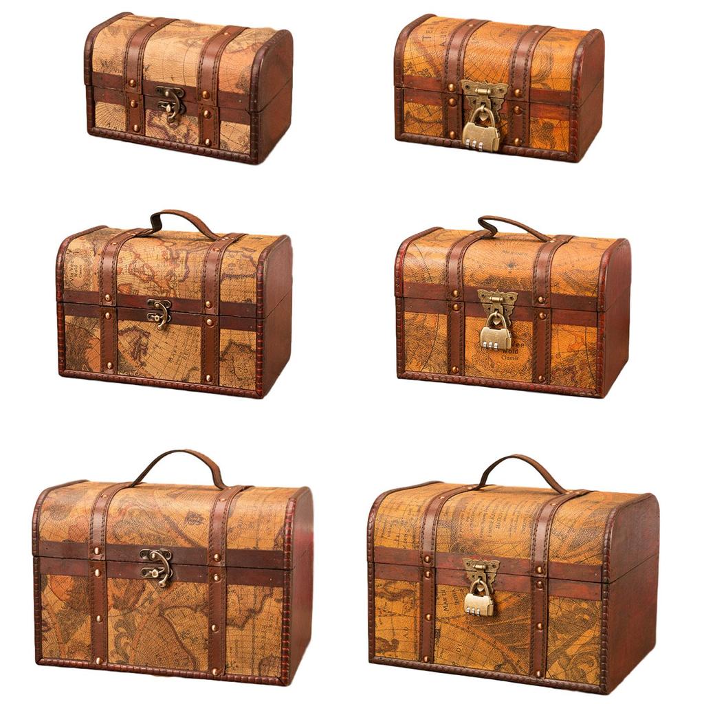 Buy Storage Case Decorative Wooden Treasure Chest at affordable prices ...