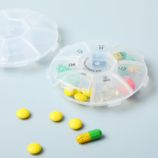 Koupit 2Pcs Pill Holder Reusable Convenient Clear Durable Vitamins ...