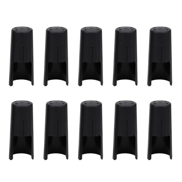 10Pc Sax Mouthpiece Cap Black Utility Durable Plastic Sax Caps for ...