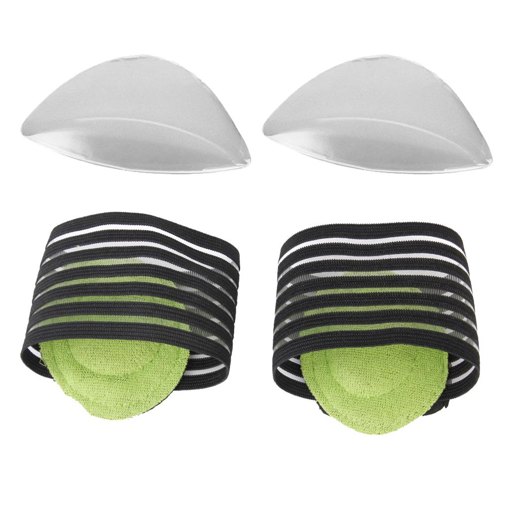 Buy Silicone Gel Sports Arch Support Pads for Flat Foot Fallen Arches ...