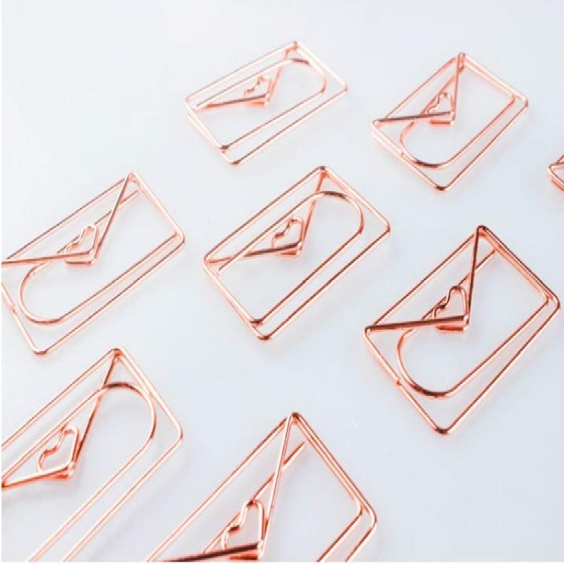 Buy 12pcs/set Envelope Shape Office Paperclip Bookmark Scrapbooking ...