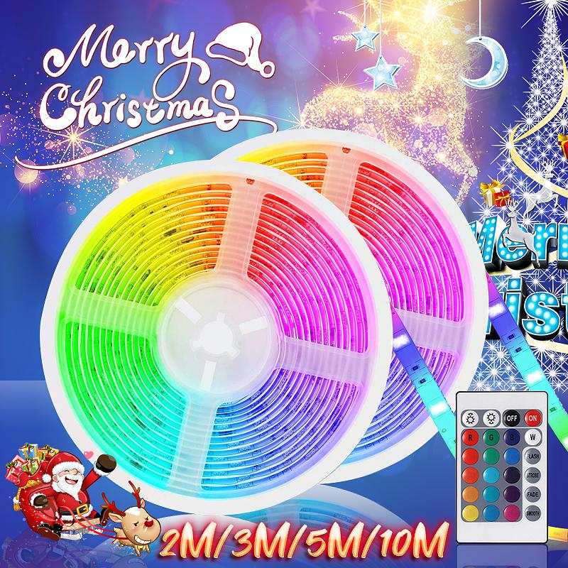 Buy 1 Pcs 10/5/3/2m LED Strip Lights 24key Remote Control Mood Lighting ...