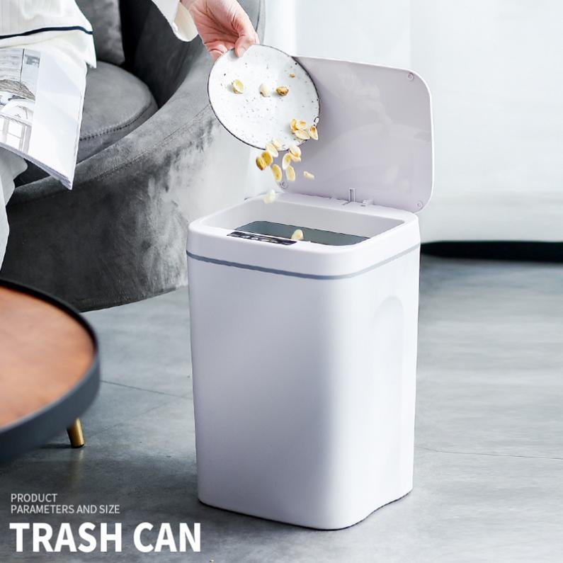 Cheap Gray ABS Chargeable Home Smart Trash Household Intelligent Trash ...