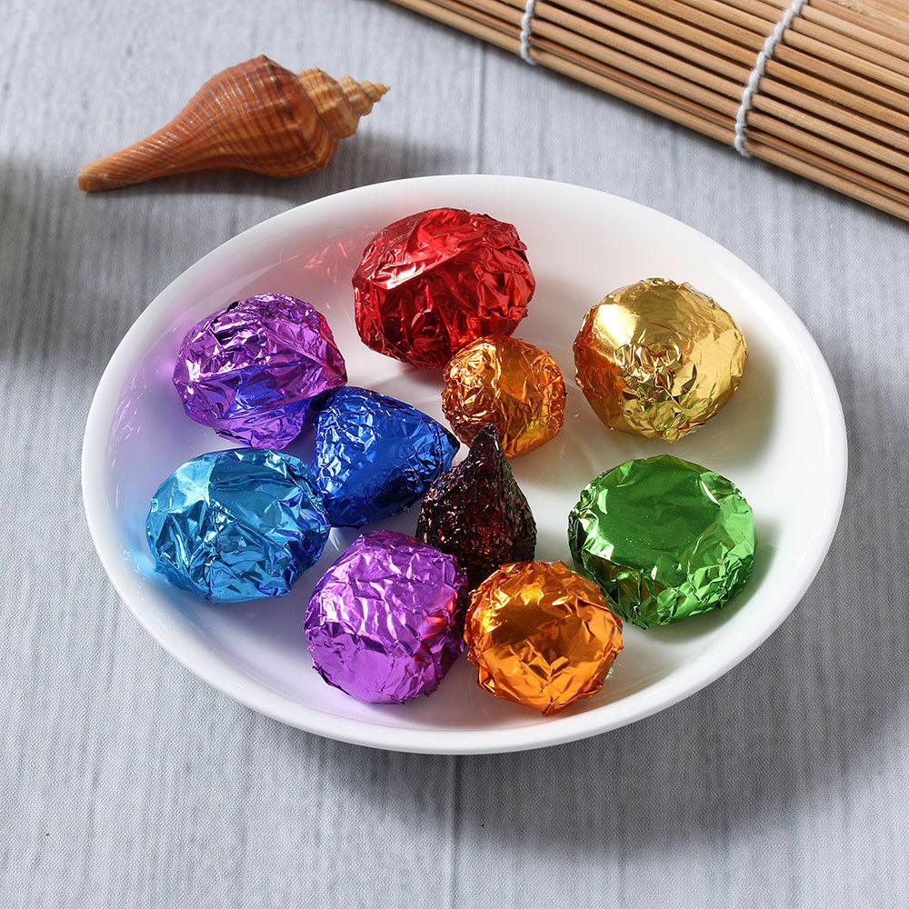 6 Color Foil Tin Wrapper Package for Sweets Candy Chocolate Lolly Party ...