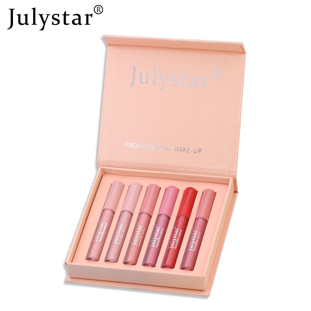 Buy Matte Matte Lip Glaze Set Lipstick Set Box Non-stick Cup Does Not ...