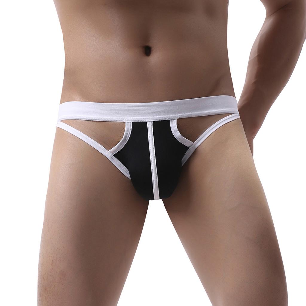 Buy Mens Mesh Low Waist Underwear Soft Breathable Short Sexy Briefs At