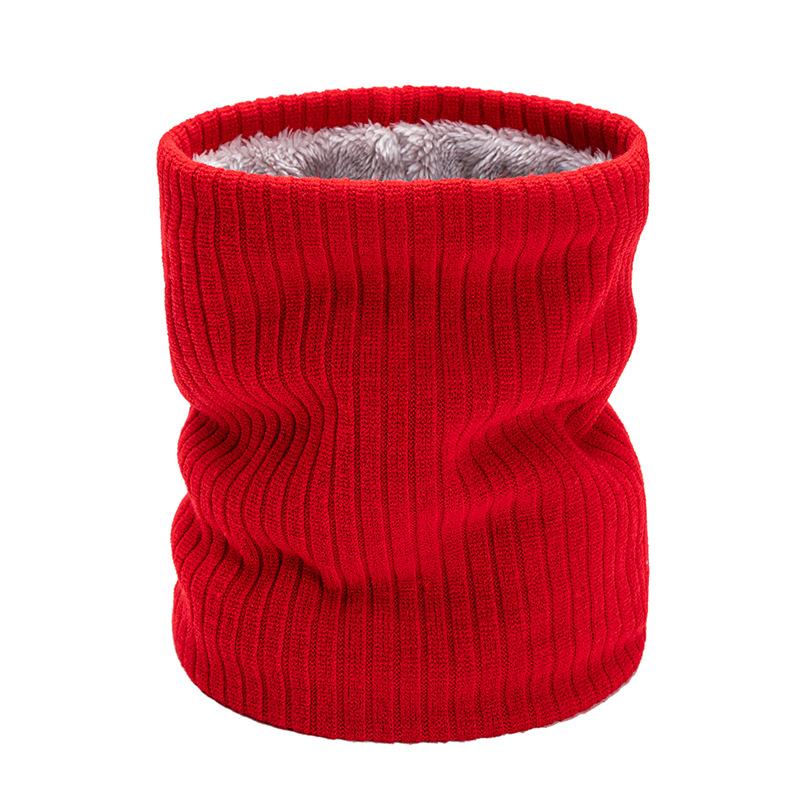 Buy Winter Outdoor Men's and Women's Fleece Knitted Neck Sleeve Solid ...