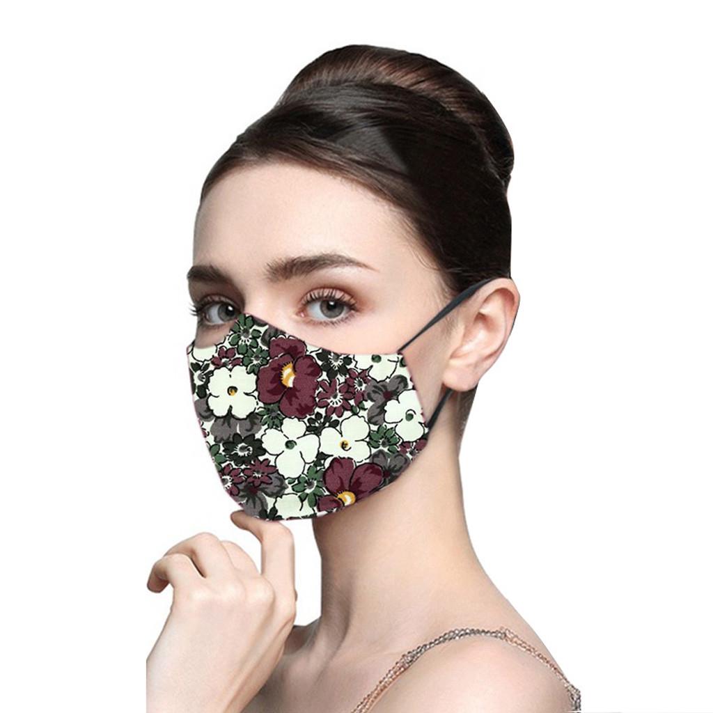 Adult Women Floral Adjustable Washable Safet Protect Dustproof Haze ...