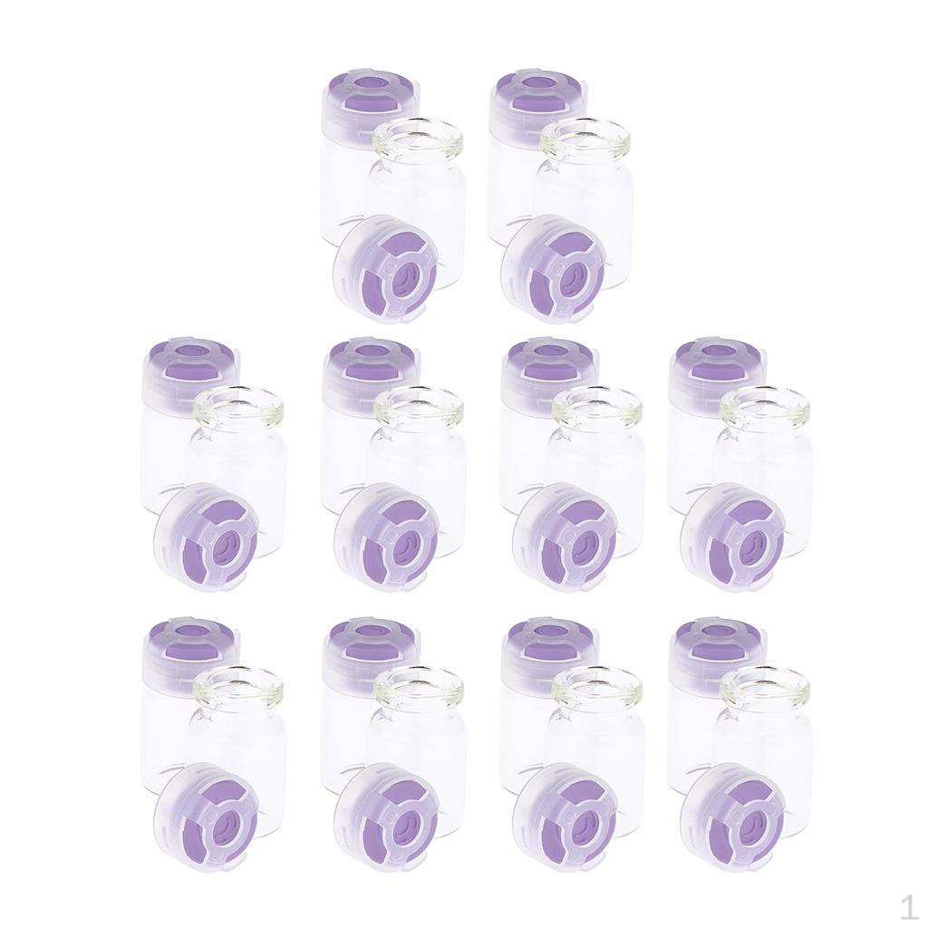 Buy 20pcs Empty Sterile Glass Sealed Serum Vials Liquid Containers 5ml ...