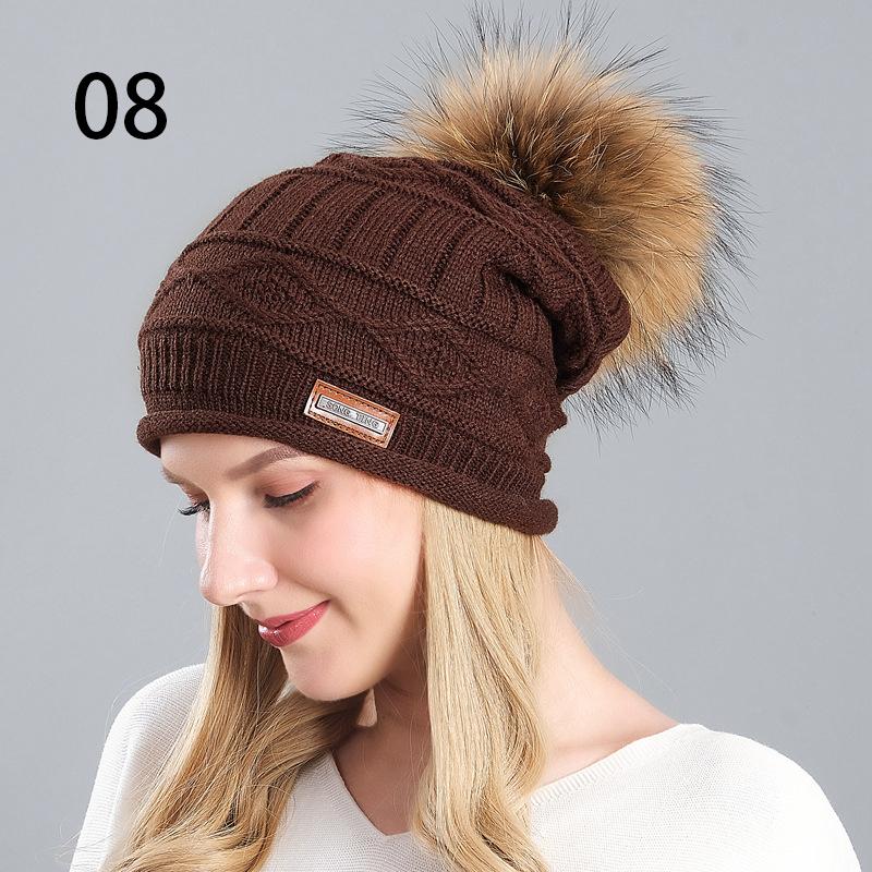 Buy 12Colors Hedging Cap Winter Beanie Women Fashion Knitted Hat ...