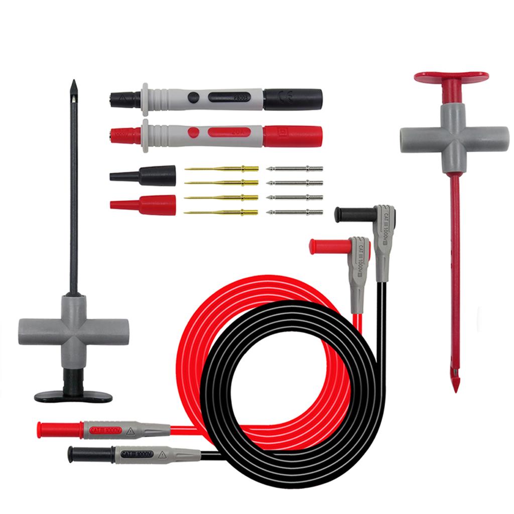 Buy Multimeter Puncture Probe Test Lead Cable Kit 4mm Banana Plug ...
