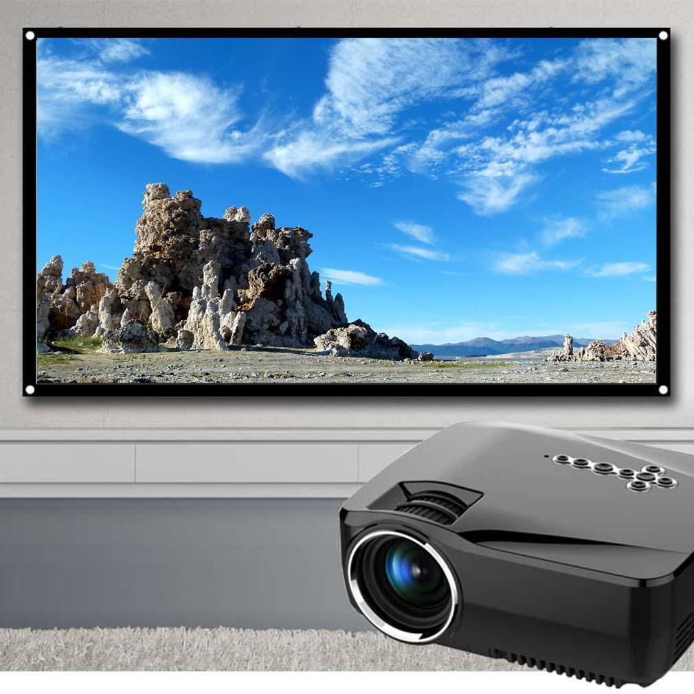 Portable Collapsible 60/72 16:9 Aspect Ratio Manual Office Video ...