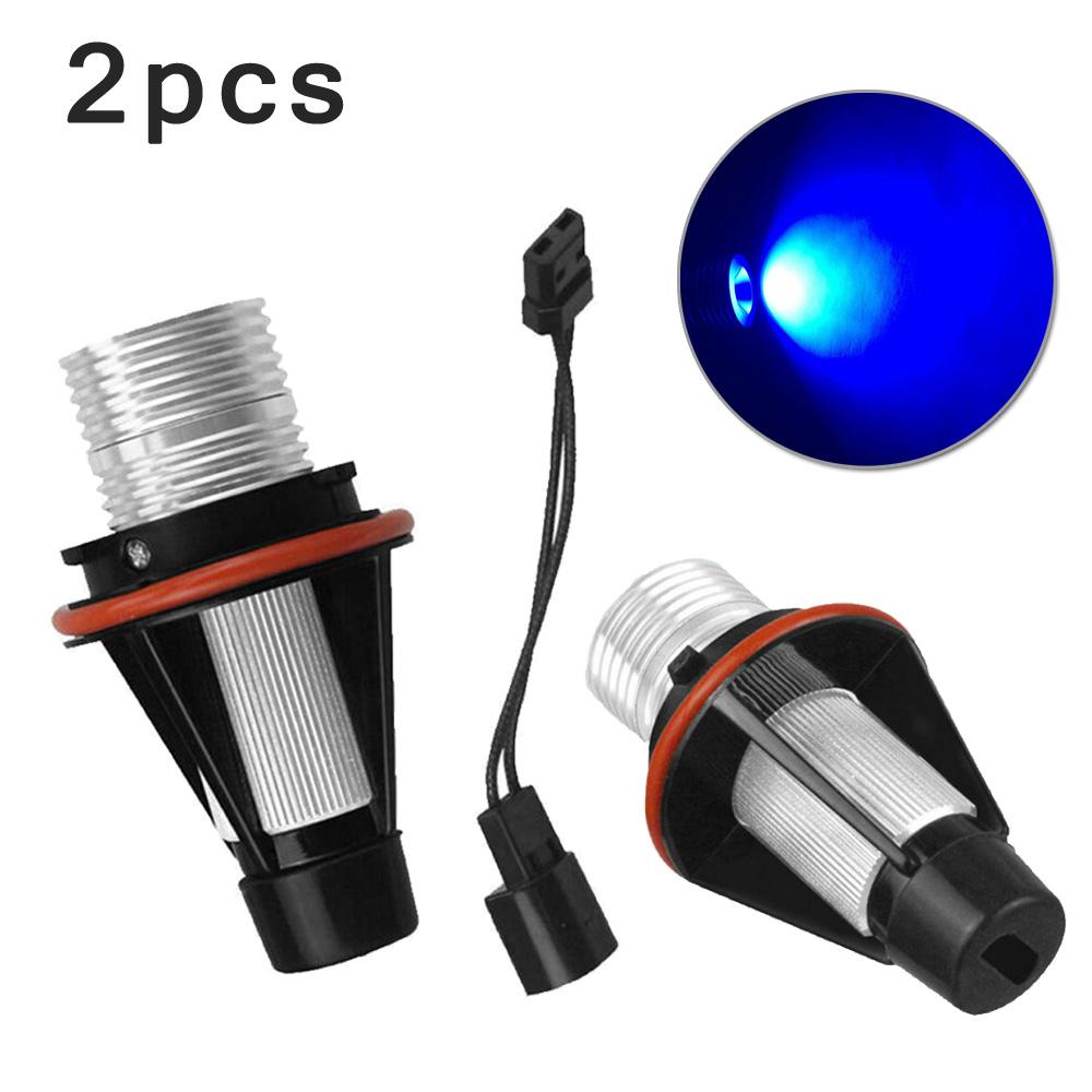 Buy 1 Pair Angel Eye Halo Blue LED Ring Marker Light Bulb For BMW X5 ...