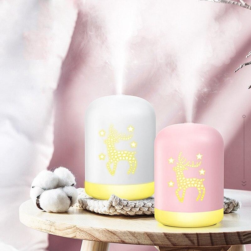 340Ml Christmas Deer Air Humidifier Essential Oil Diffuser For Home Car ...