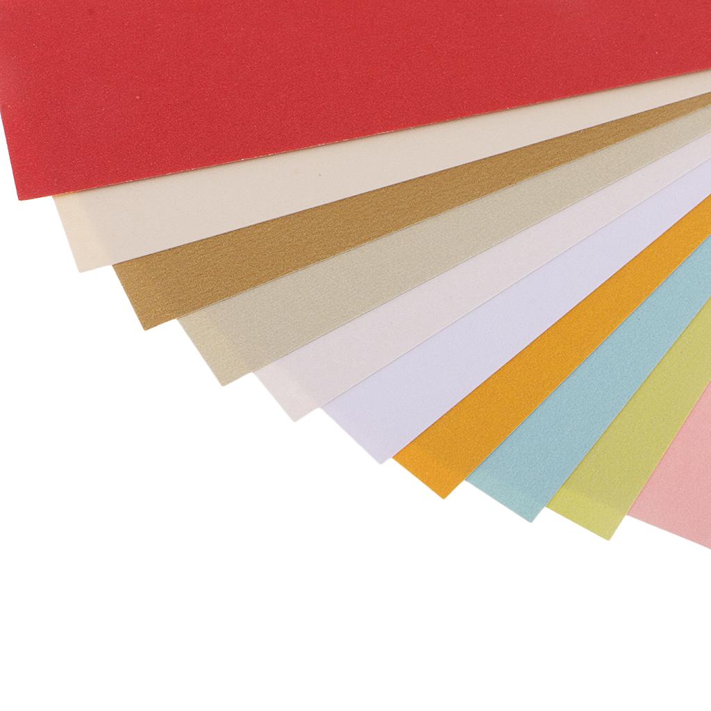 50 Sheets Metallic Paper Shimmer Papers Double Sided Pearlescent Card ...
