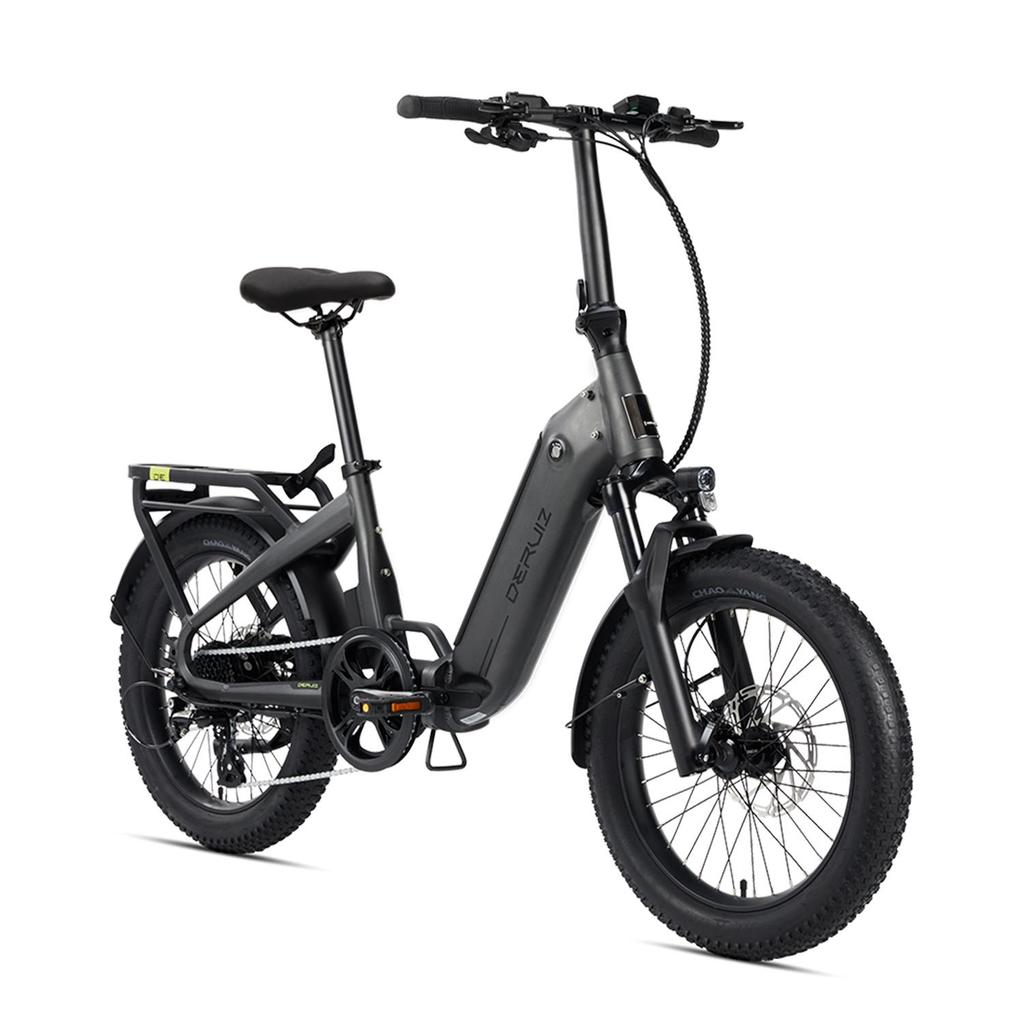 Buy Electric Bike DERUIZ Peridot 20"Foldable Fatbike 250W Motor, 500Wh ...
