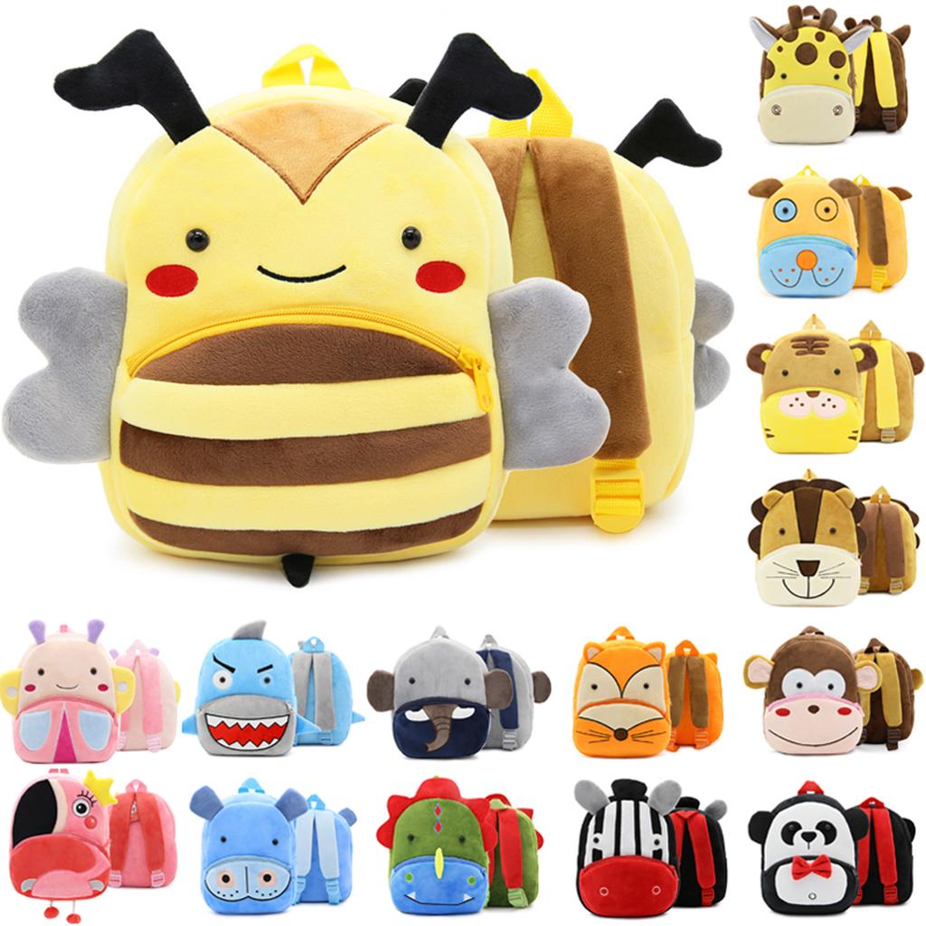 Buy 3D Cartoon Plush Children Backpacks Kindergarten Schoolbag Animal ...