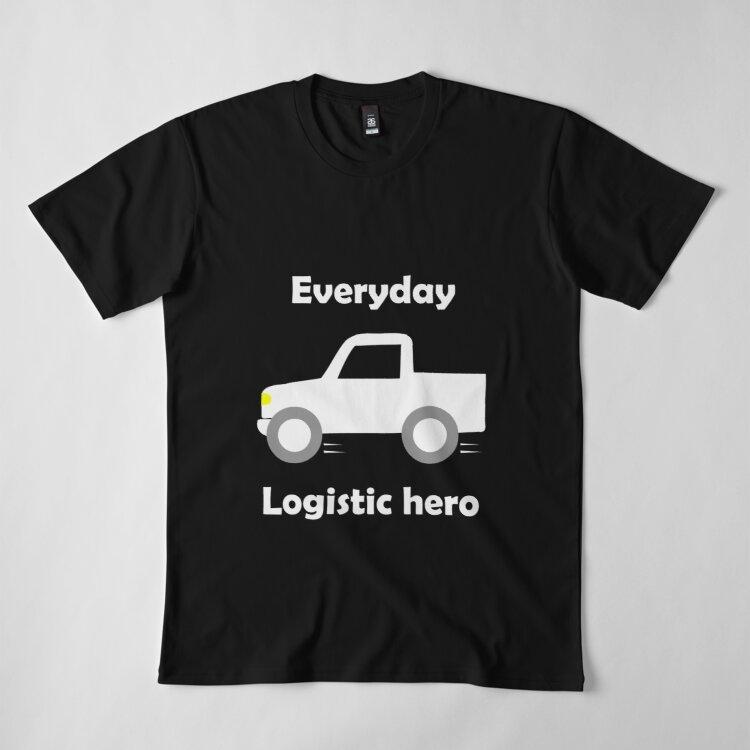 Buy Men Premium Cotton Harajuku T-Shirt Transport and logistics Print ...