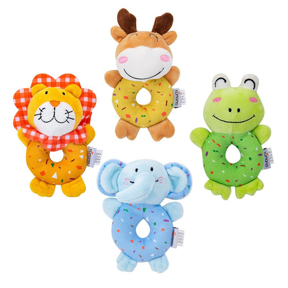 Baby Hand Grasp Ring Bell Rattle Doll Mobile Infant Teether Educational ...