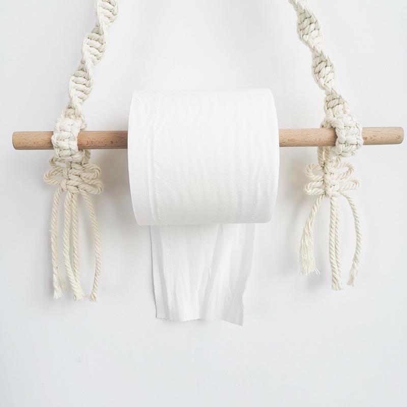 Buy Nordic Wall Hanging Wooden Stick Rack Bedroom Living Room Bathroom ...