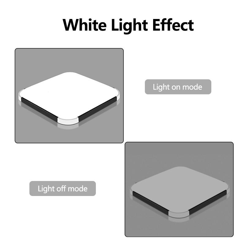 Modern Square Ultra Slim Daylight Bright Ceilings Lamp Diameter 40CM ...