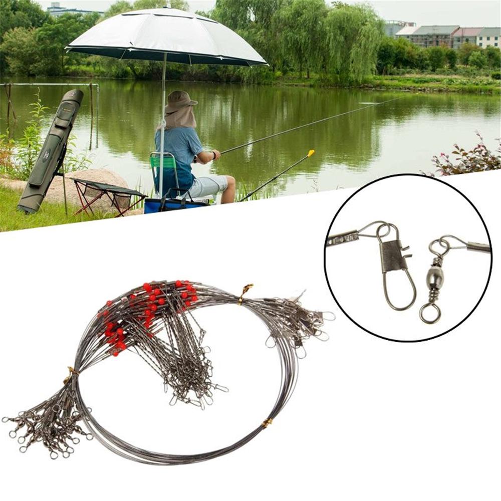Buy 5 Pcs Fishing Wire Leader With Snap at affordable prices — free ...