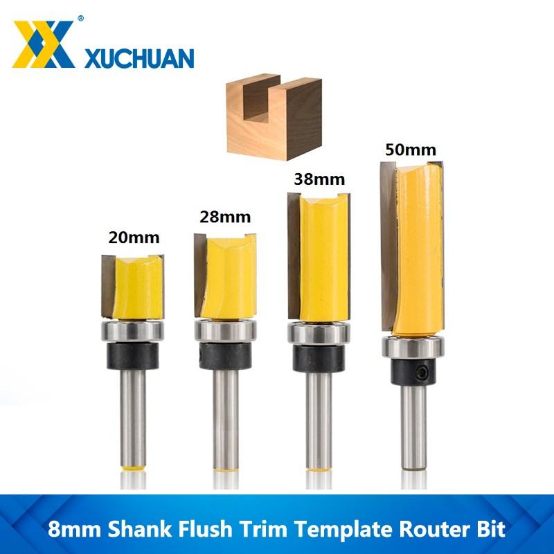 Satın alın 1pc 8mm Shank 3/4'' Diameter Flush Trim Template Router Bit ...