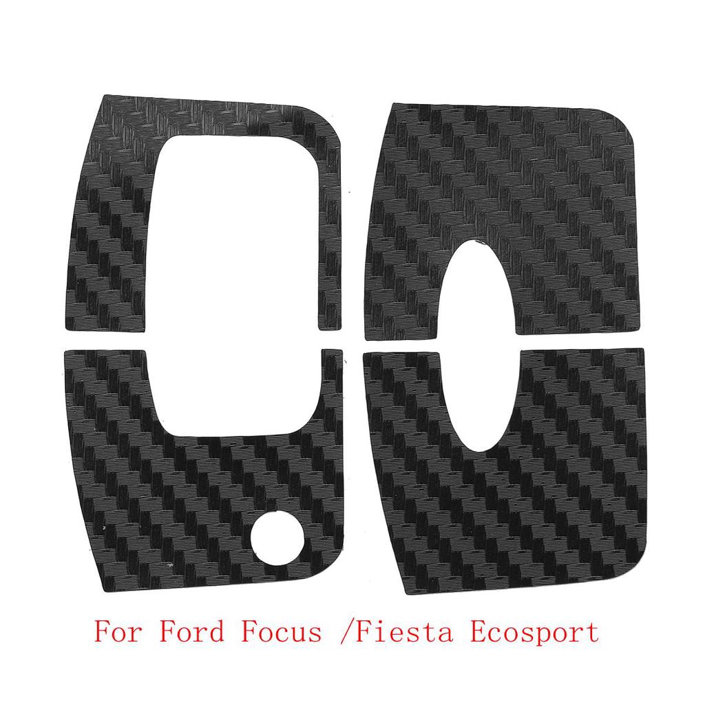 1 Set Carbon Fiber Or Scrub Car Key Sticker Cover Case For Ford /Focus ...